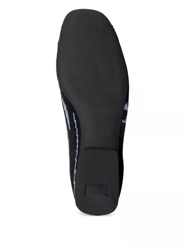 Camper Casi Myra Knitted Ballet Flats - Black