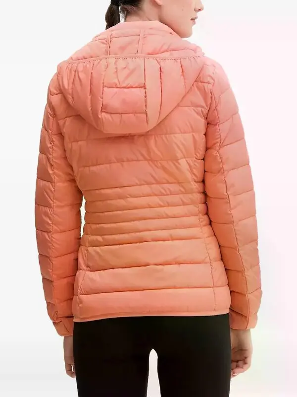 EA7 Logo-print Quilted Jacket - Orange