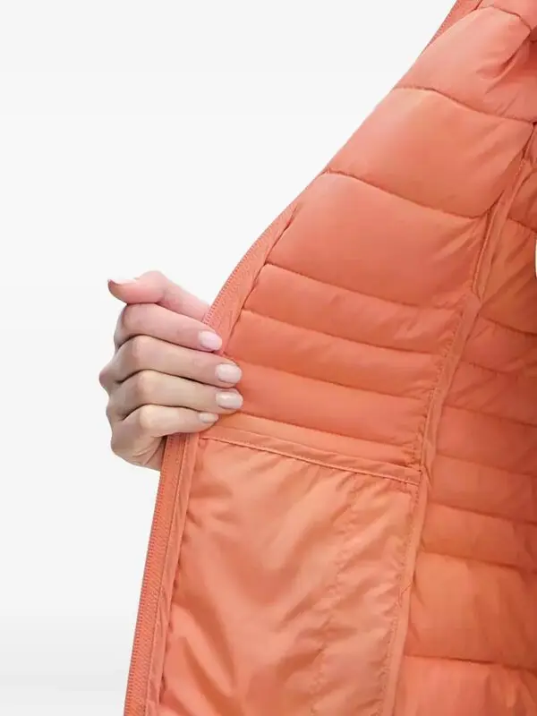 EA7 Logo-print Quilted Jacket - Orange