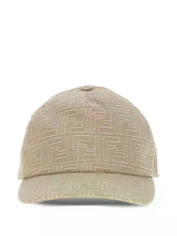 Fendi Ff Motif Baseball Cap - Neutrals