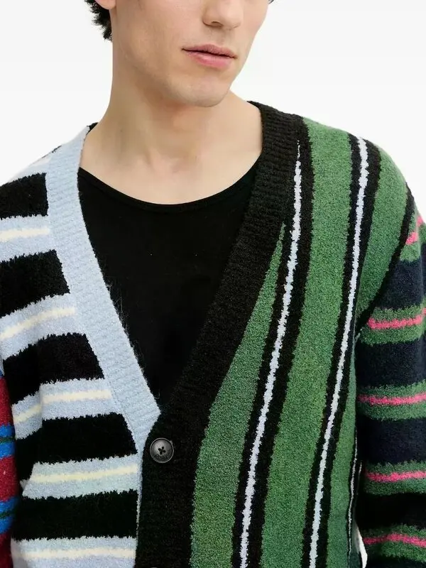 Desigual Striped Patchwork Cardigan
