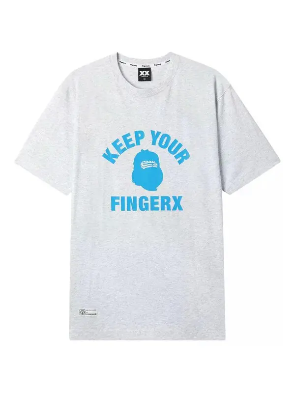 FINGERCROXX Graphic-print T-shirt - Grey