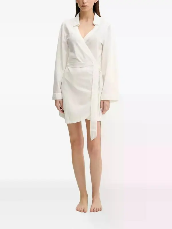 Melissa Odabash Wrap-effect Belted Mini Dress