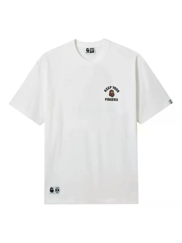 FINGERCROXX Logo-graphic T-shirt - White