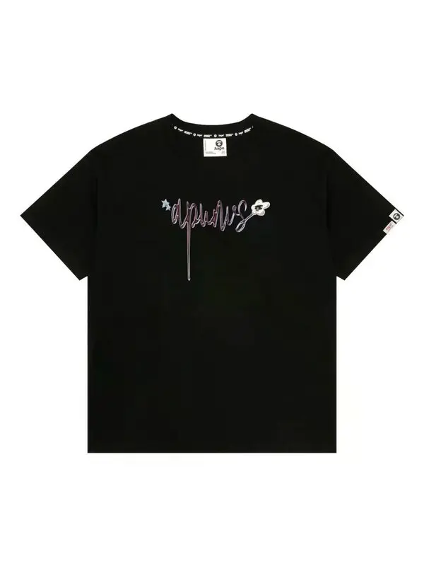 A BATHING APE T-shirt With Bear Graphic - Black