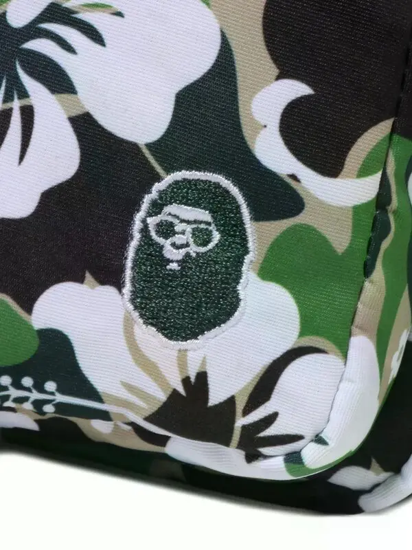 A BATHING APE Hibiscus-print Camouflage Messenger Bag