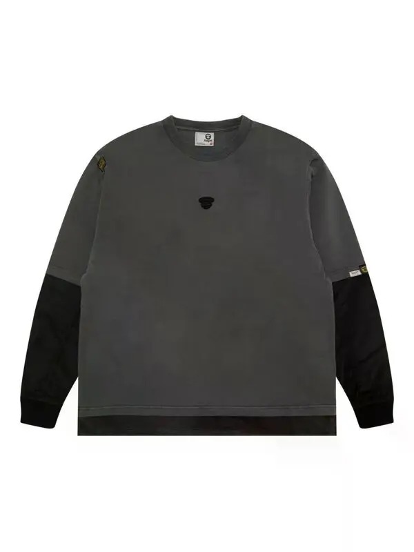 AAPE BY *A BATHING APE Contrast-panel Long-sleeve T-shirt