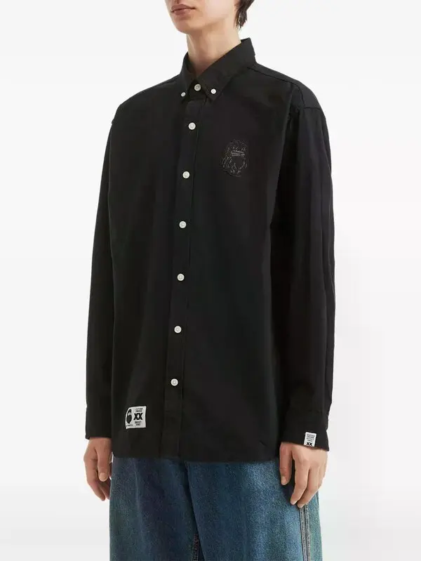 FINGERCROXX Logo-patch Cotton Shirt