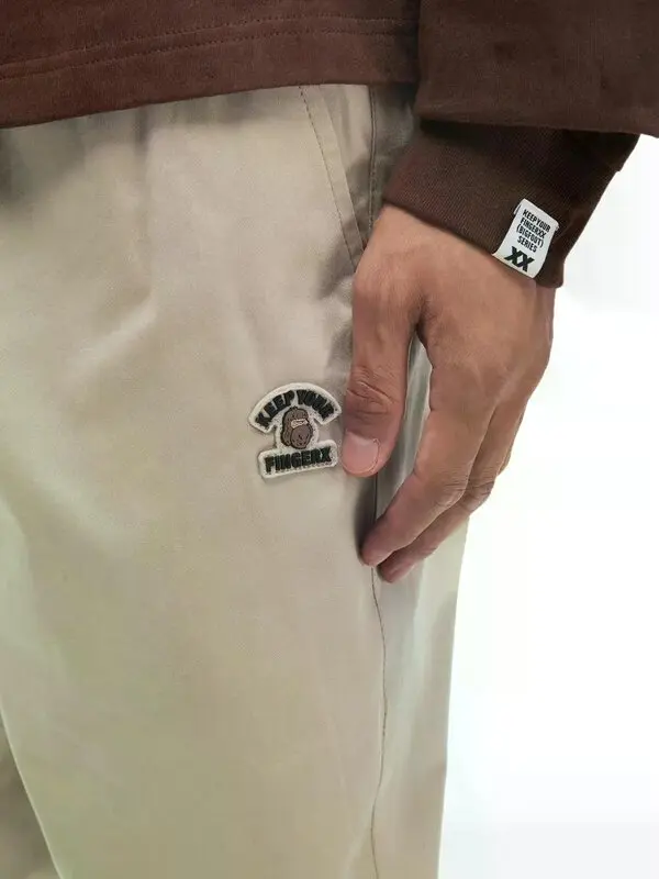 FINGERCROXX Cuffed Trousers - Neutrals