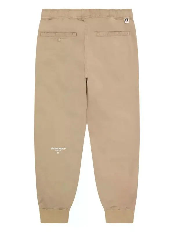 AAPE BY *A BATHING APE Ape Head Logo-plaque Trousers - Brown
