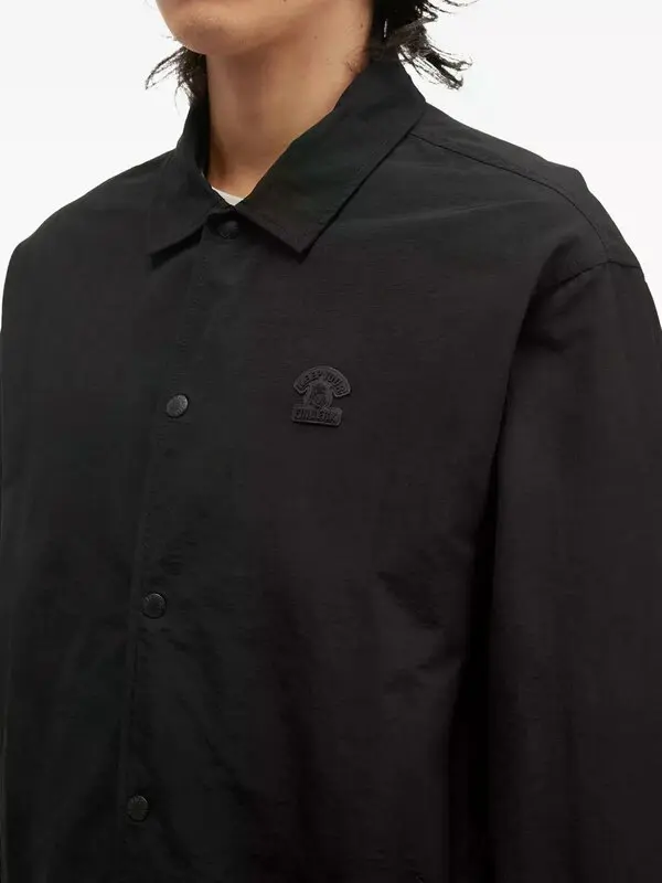 FINGERCROXX Buttoned Logo-patch Jacket