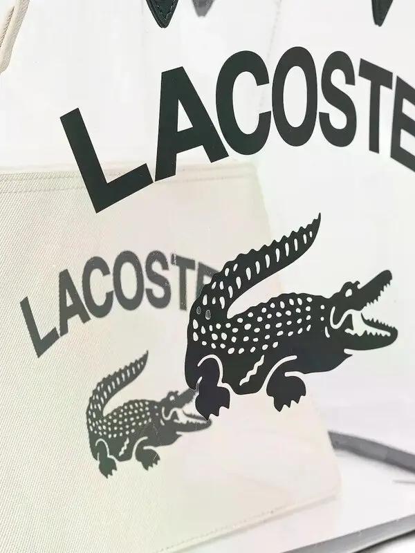 Lacoste Crocodile-logo Transparent Tote Bag