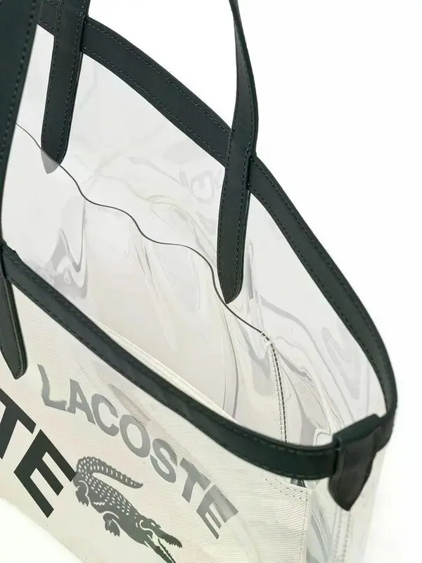 Lacoste Crocodile-logo Transparent Tote Bag