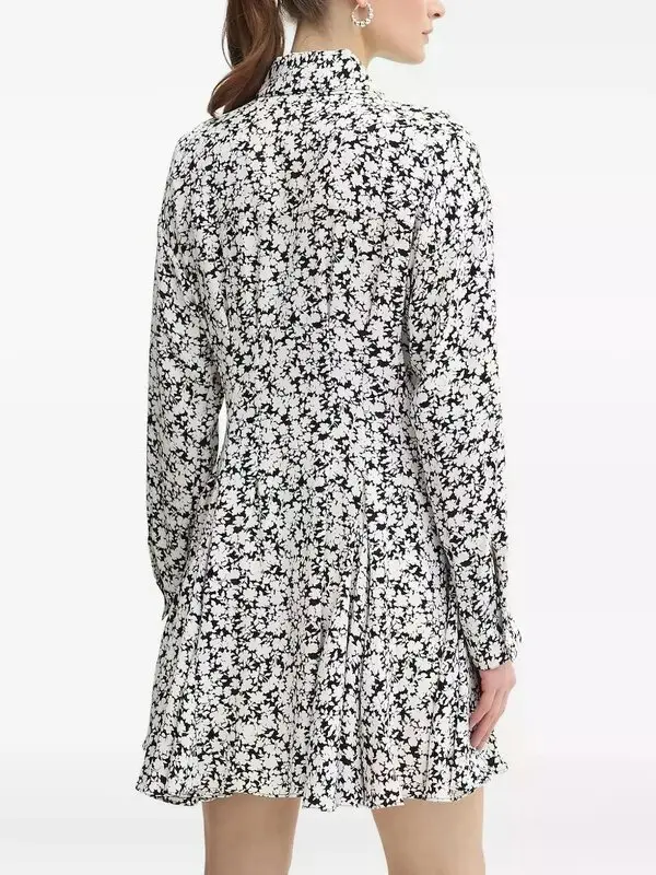 knee length dresses for ladies MICHAEL Michael Kors Pleated Lam Mini Dress  DGFOutlet