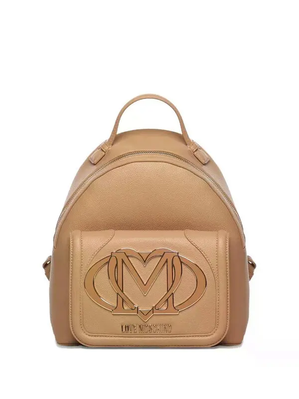 Moschino Logo Plaque Backpack