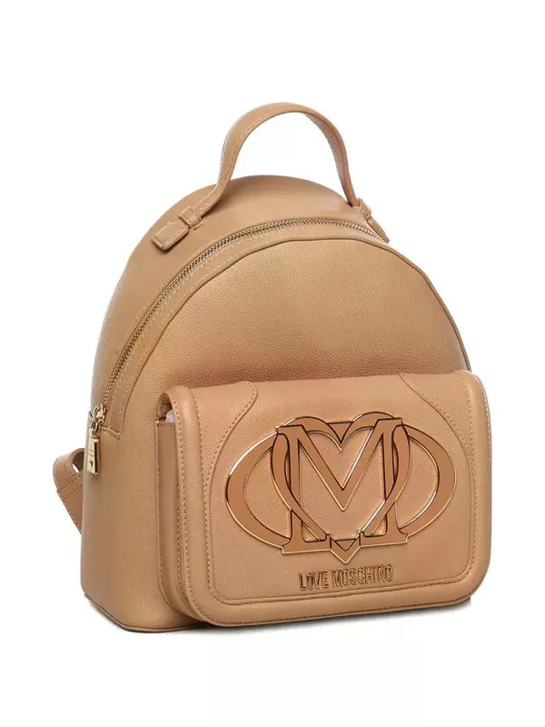 Moschino Logo Plaque Backpack