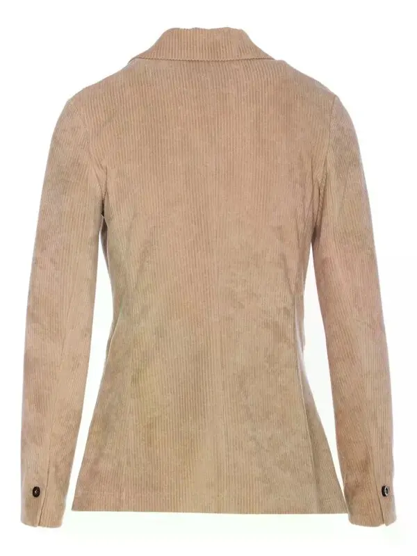 CIRCOLO 1901 Corduroy V-neck Blazer - Neutrals