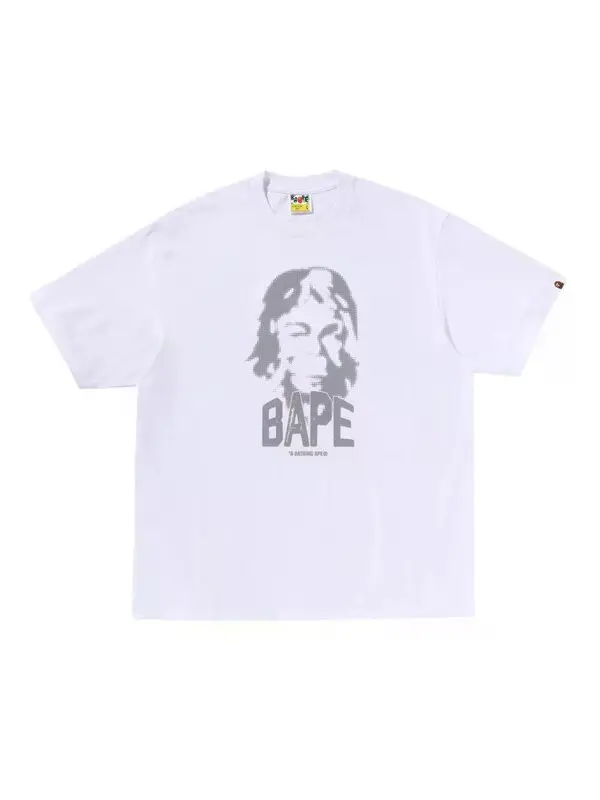 A BATHING APE Beethoven-print T-shirt - White