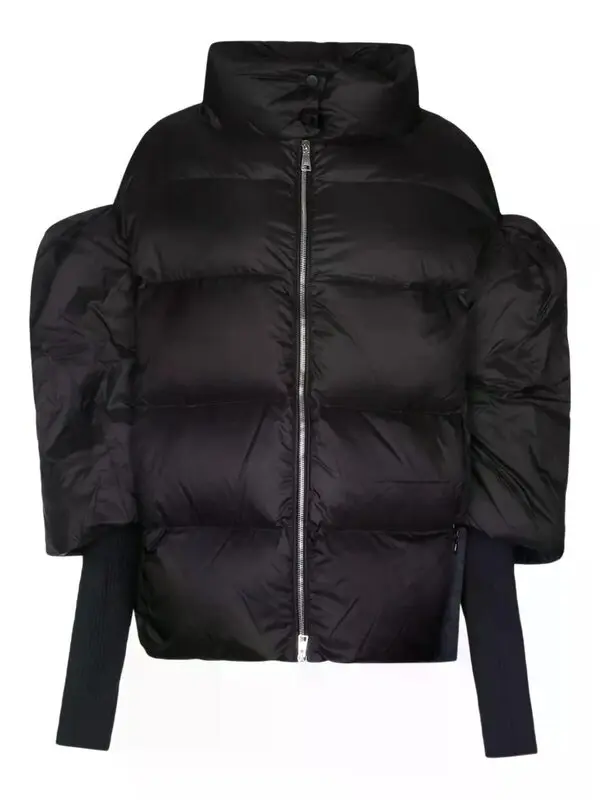 Add Puff-sleeve Quilted Puffer Jacket