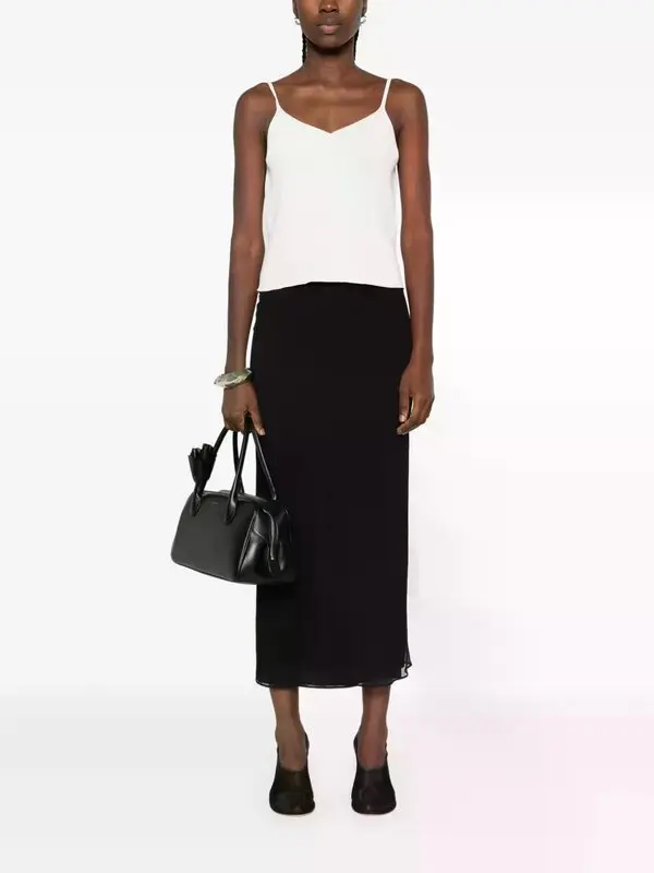Wardrobe.NYC Ribbed Midi Skirt - Black