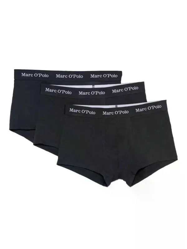 Marc O'polo Elasticated-waistband Logo-detail Boxers - Blue