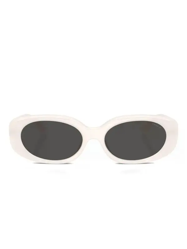 COACH® Oval-frame Sunglasses - White