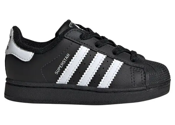 Adidas Superstar Ii Elastic Lace Sneakers - Core Black/cloud White