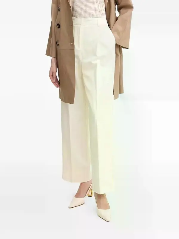 BOSS Pleated Trousers With Belt Loops - Neutrals