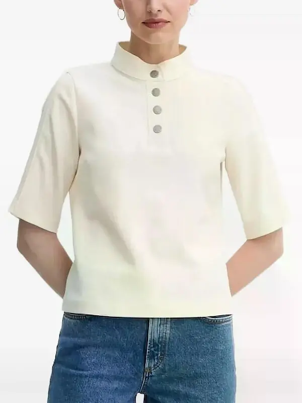 Ba&sh Mock-neck Blouse With Button Placket