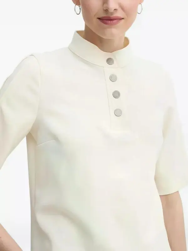 Ba&sh Mock-neck Blouse With Button Placket