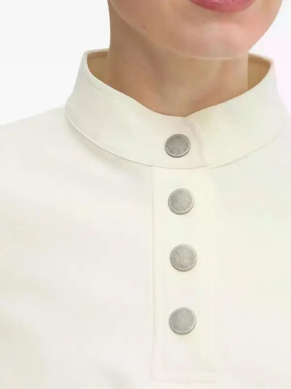 Ba&sh Mock-neck Blouse With Button Placket