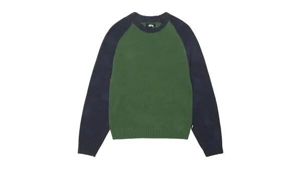 StÜssy Colorblocked Raglan Knit Crew