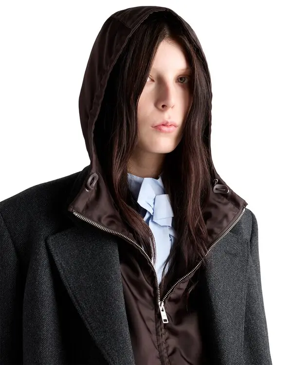 Prada Re-nylon Blouson Jacket - Brown