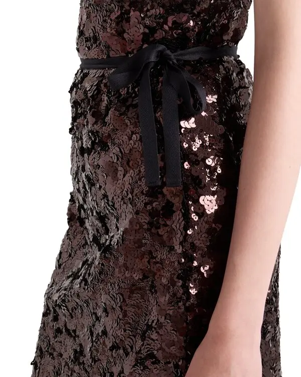 Prada Sequin Embroidered Skirt - Purple