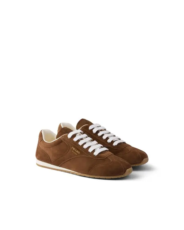 Prada Suede Low Top Sneakers - Brown