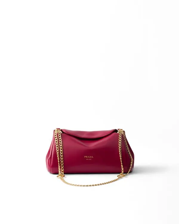 Prada Tumulte Nappa Leather Bag - Red