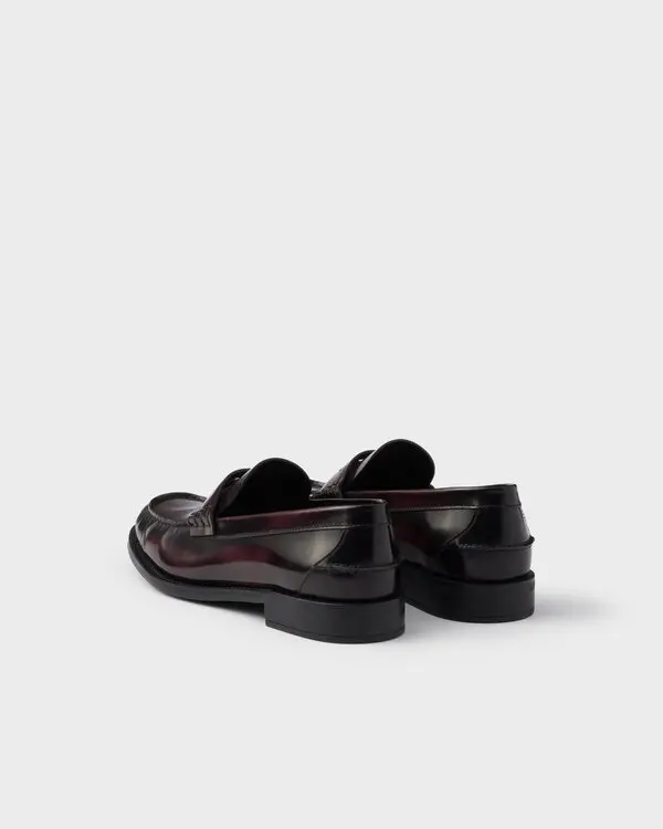 Prada Brushed Leather Loafers