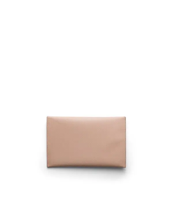 Prada Saffiano Leather Envelope Clutch - Pink
