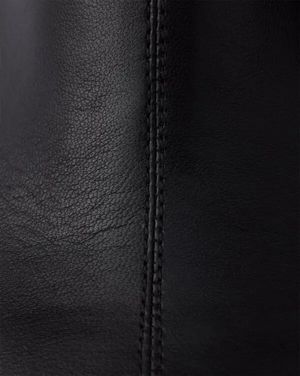 Prada Nappa Leather Booties - Black