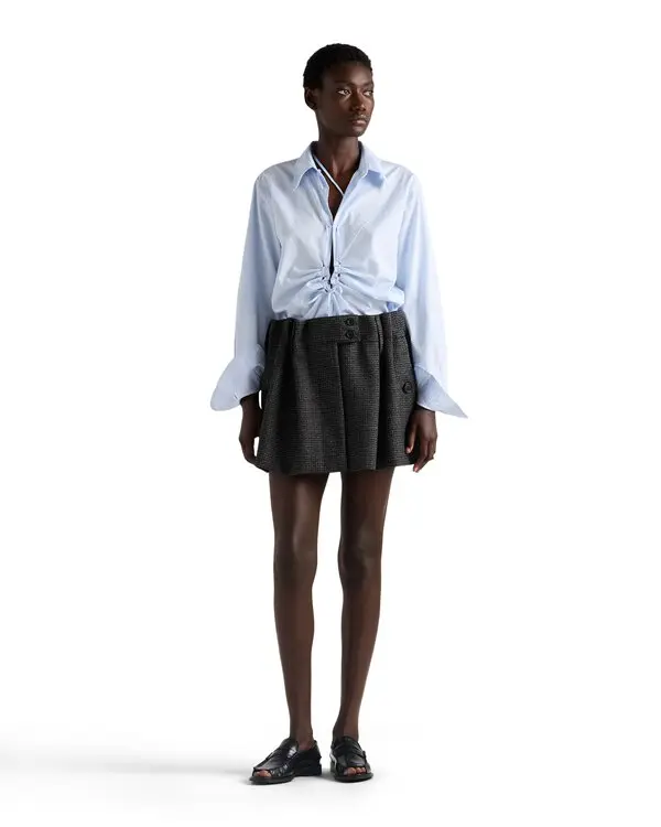 Prada Fil-à-fil Shirt - Light Blue