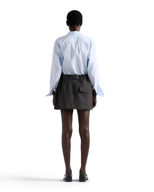 Prada Fil-à-fil Shirt - Light Blue