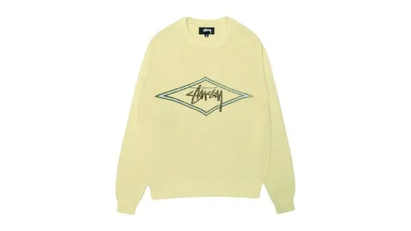StÜssy Surf Team Sweater - Faded Lime