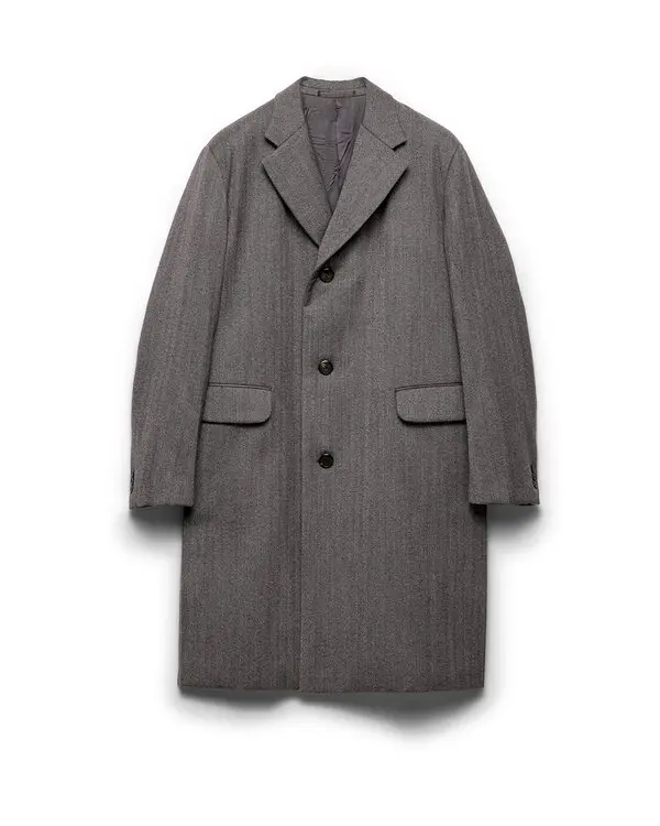 Prada Single-breasted Wool Coat