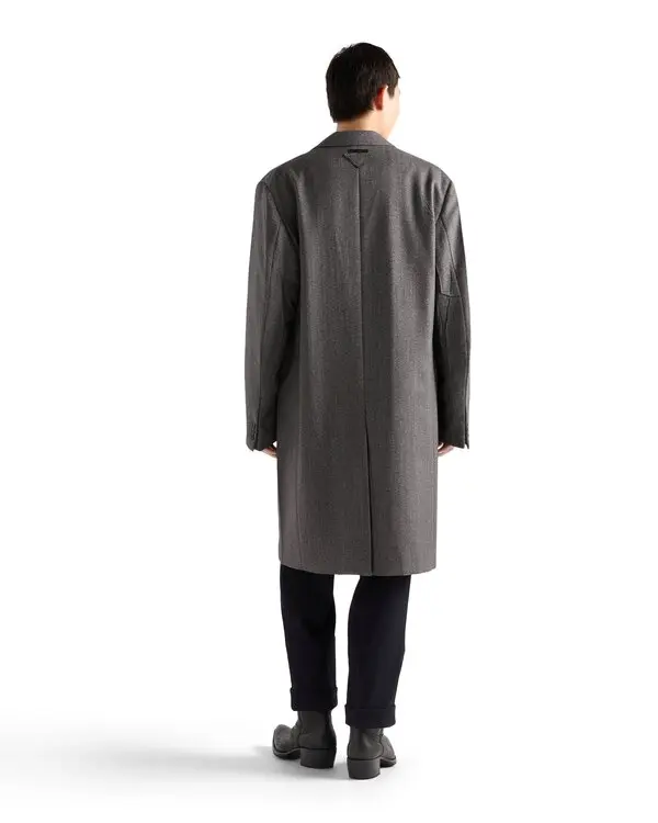 Prada Single-breasted Wool Coat