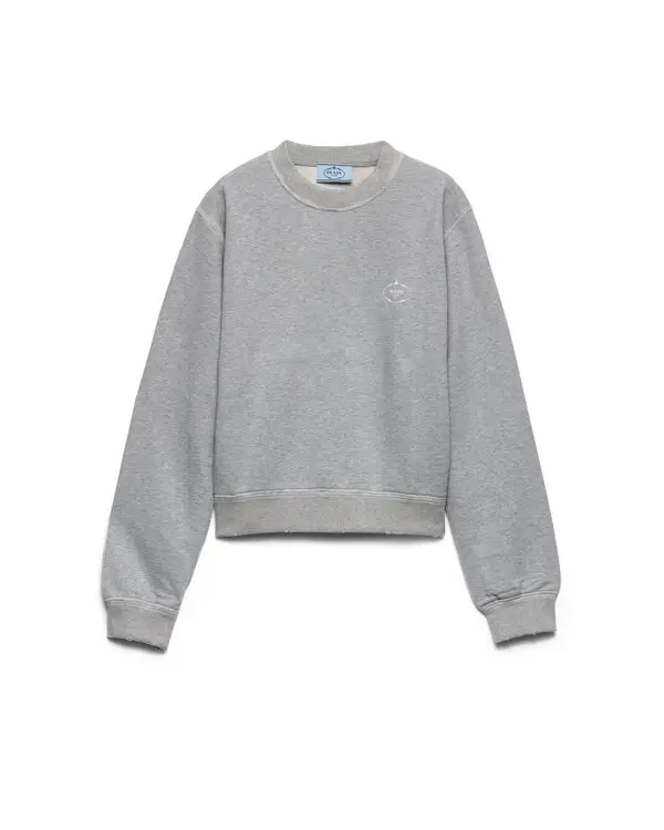 Prada Cotton Crew-neck Sweatshirt