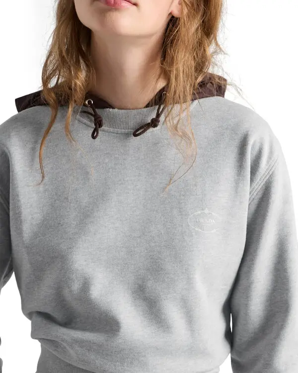 Prada Cotton Crew-neck Sweatshirt