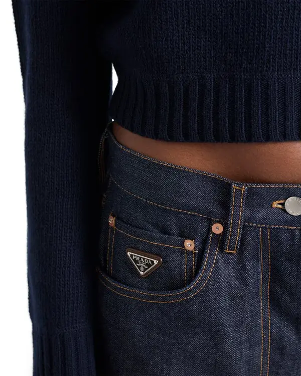 Prada Wool And Cashmere Crew-neck Sweater