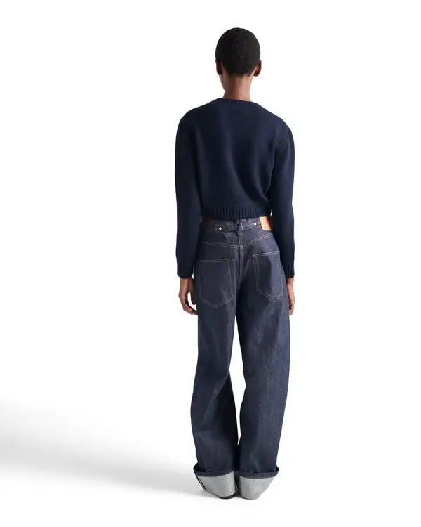Prada Wool And Cashmere Crew-neck Sweater
