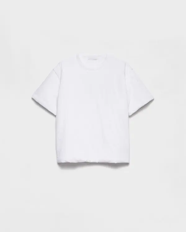 Prada Padded Cotton T-shirt - White