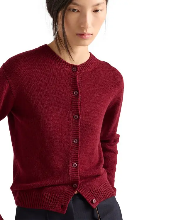 Prada Cashmere Cardigan - Red